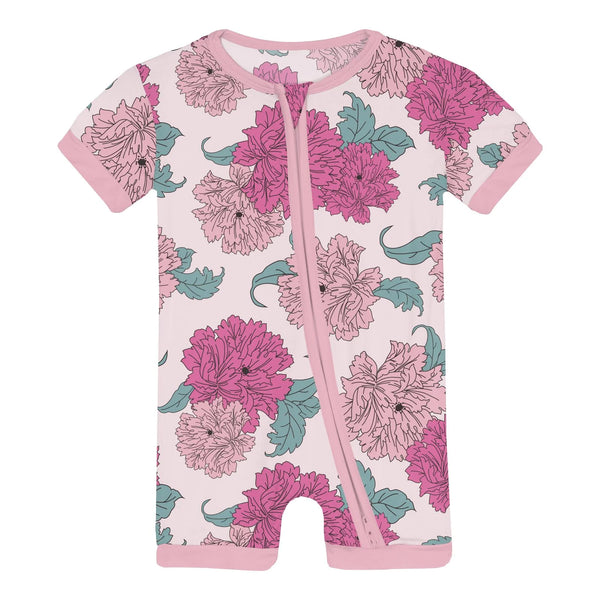 Shorty Sleeper - Shrinking Violet Peonies – Baby Boxy