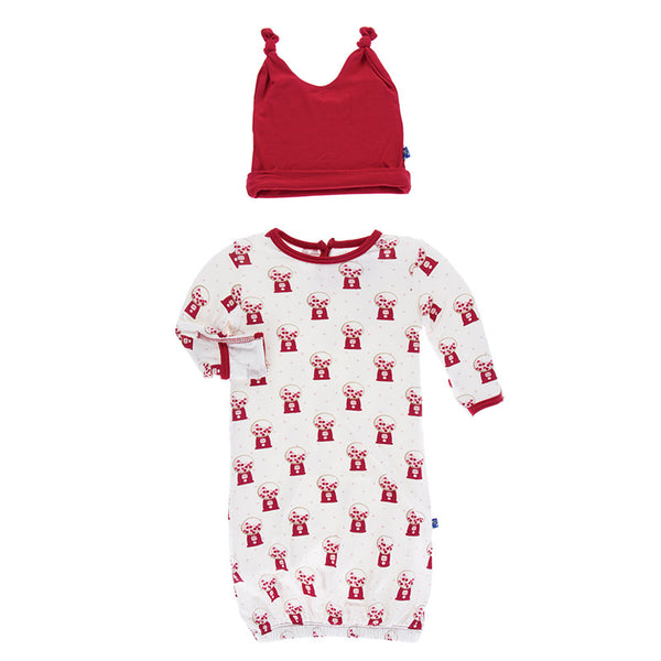 Gown & Hat Set - Natural Gumball Machine – Baby Boxy